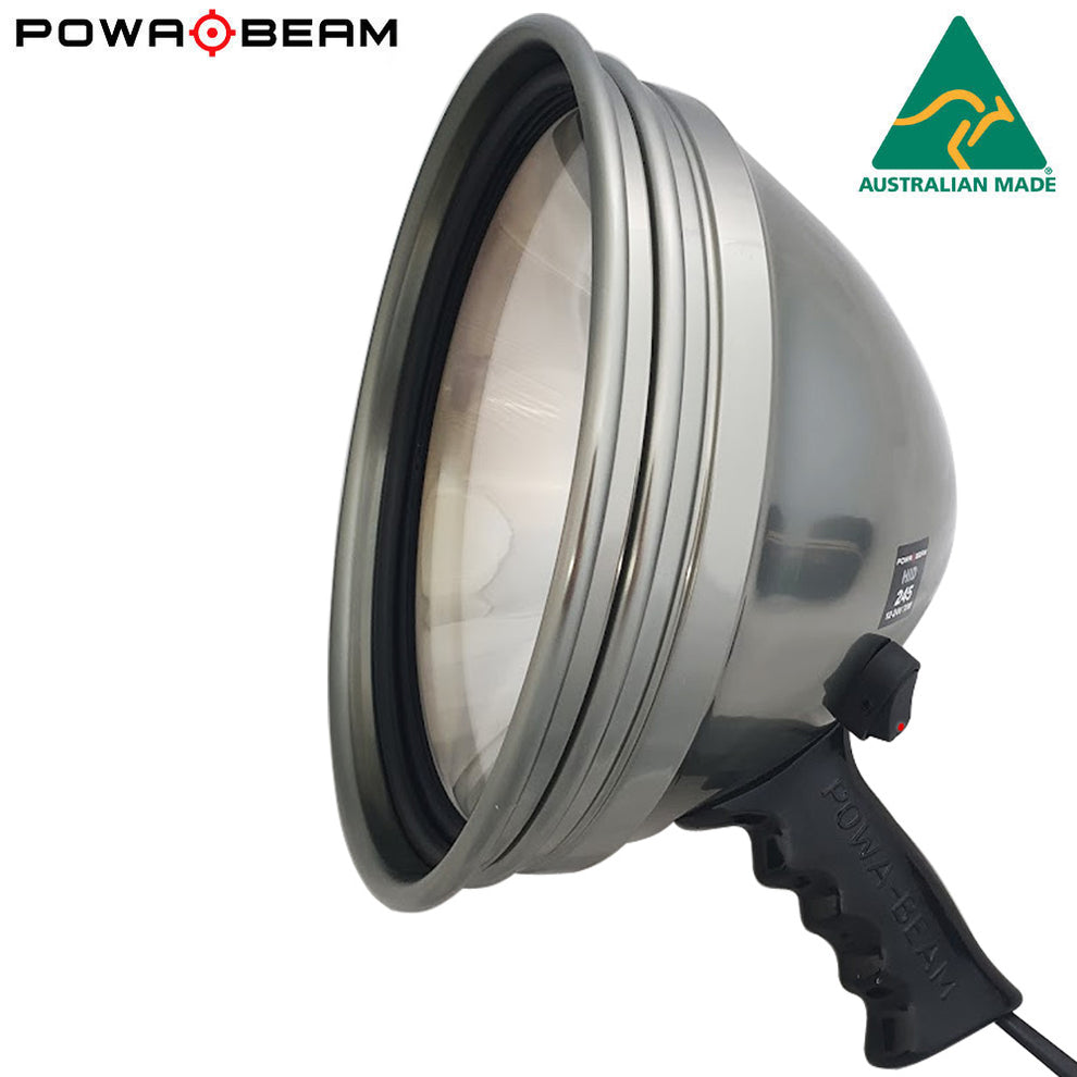 245mm/9" QH 100W Hand Held Spotlight – Hard Hits Hunting Supplies